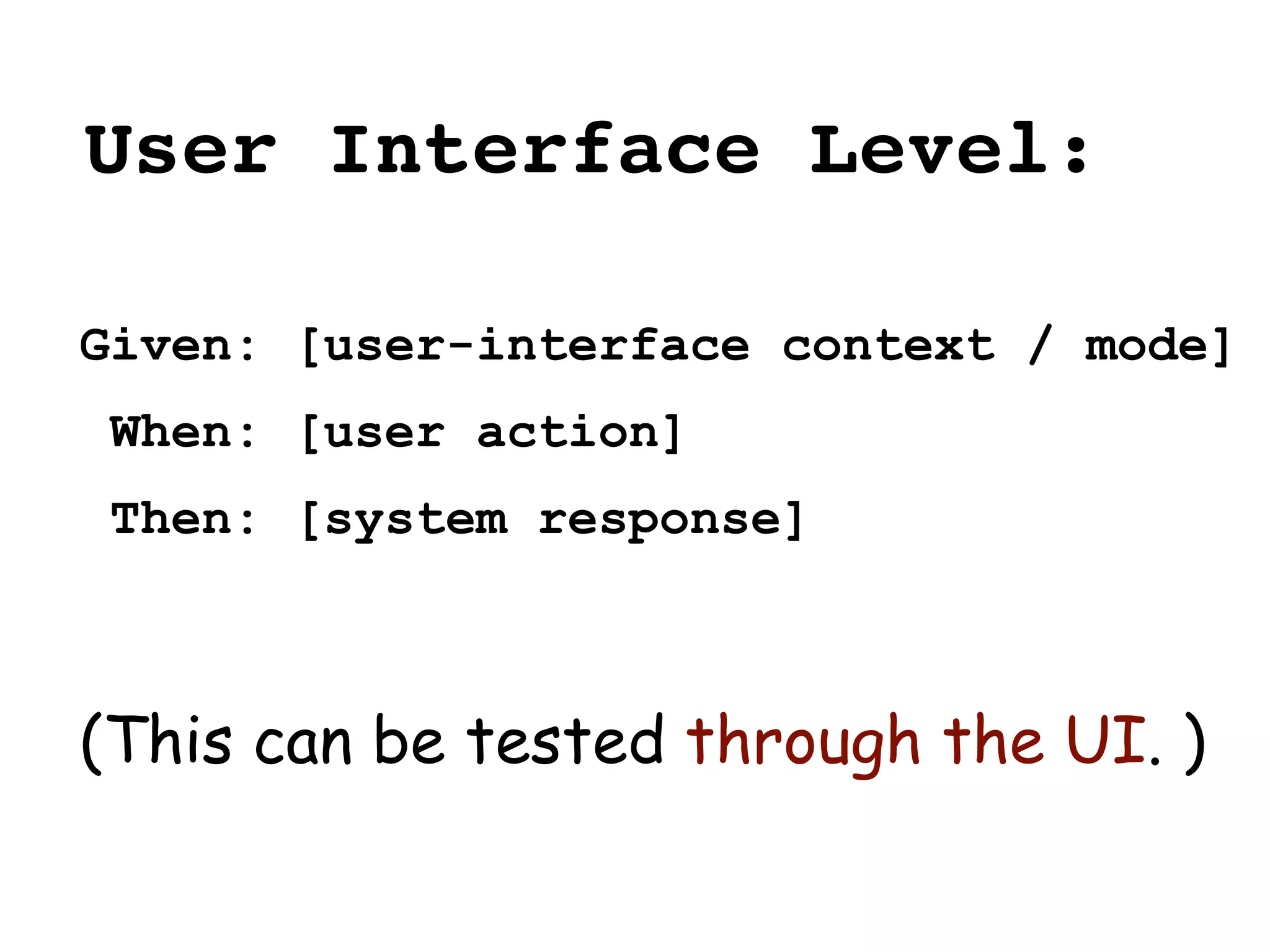 Given When Then | KEY