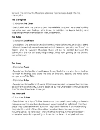 Giver (archetypes) | DOCX