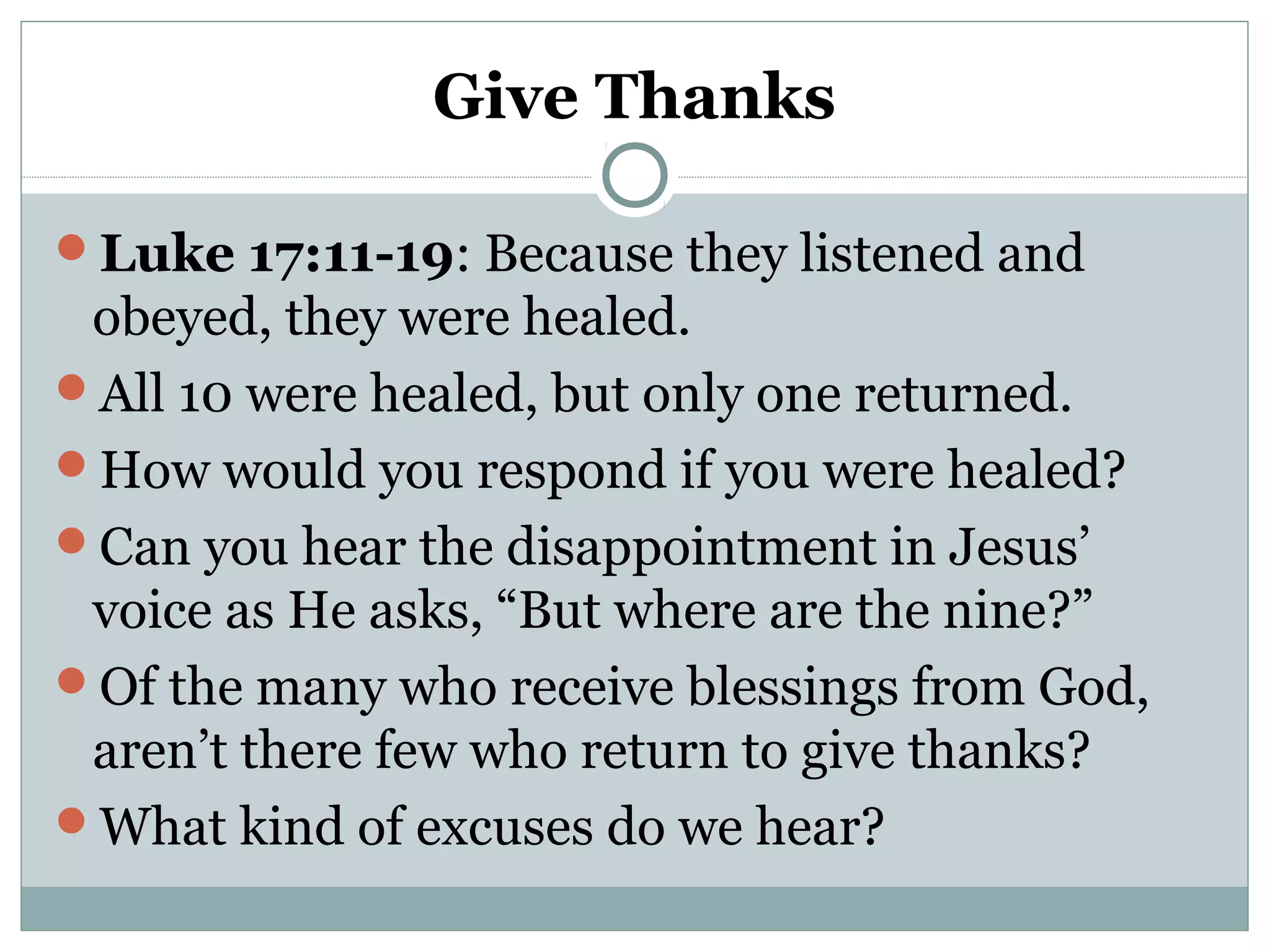 Give Thanks | PPT