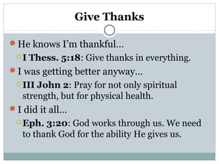 Give Thanks | PPT