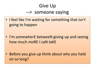 Give up | PPT