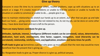 Give up theory | PPTX