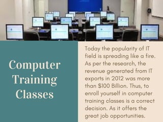 Opt The Best Computer Training Programs NYC | PPT