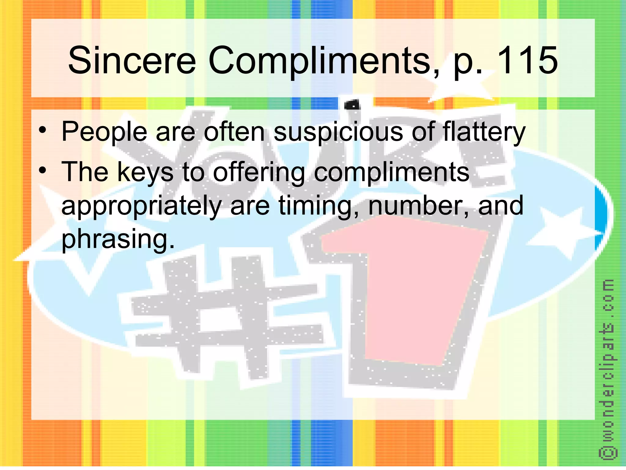 Giving and Receiving Compliments | PPT