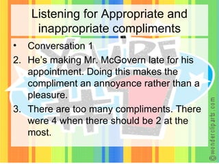Giving and Receiving Compliments | PPT