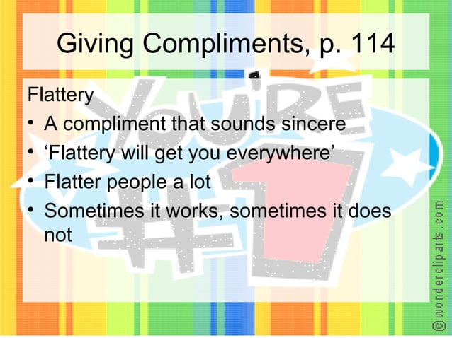 Giving and Receiving Compliments | PPT