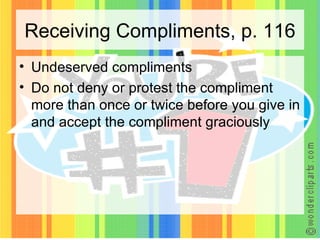 Giving and Receiving Compliments | PPT