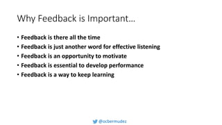 Giving and Receiving Feedback: A New Imperative | PDF