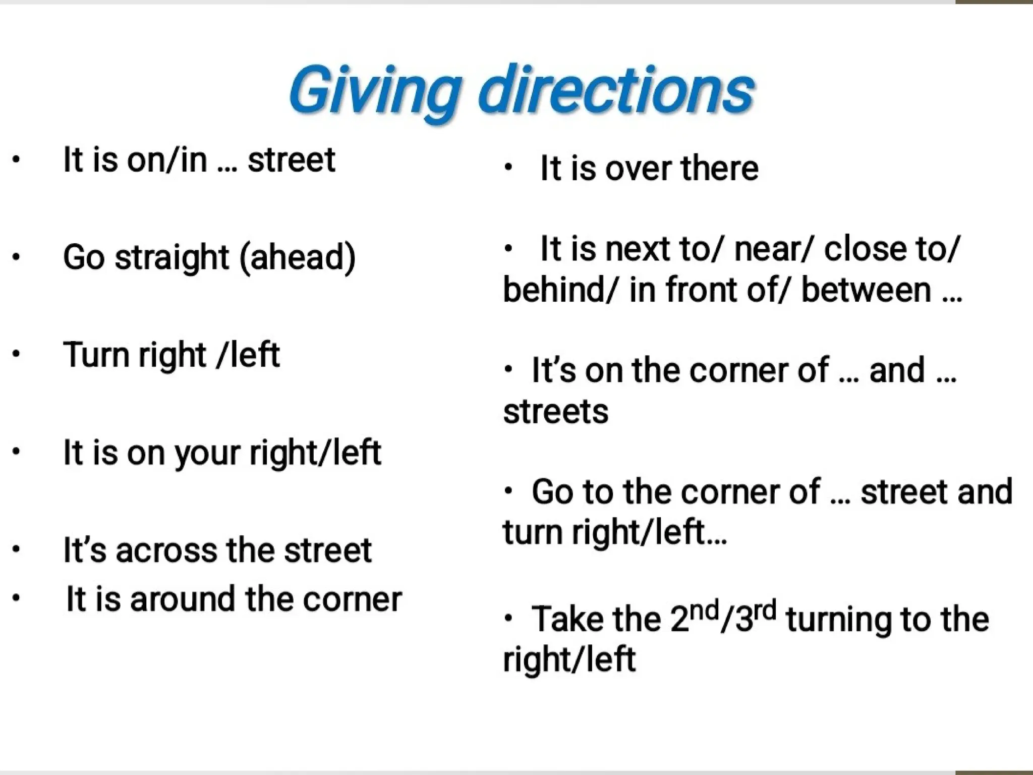 Giving-Directions-PPT marni.kelas 7 pptx | PPTX