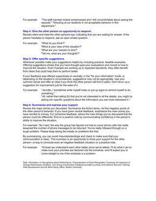 Giving feedback | PDF