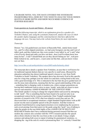 Giving able pupils a solid theoretical framework for analysing language ...