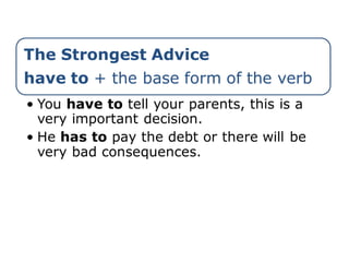 Giving advice | PPT