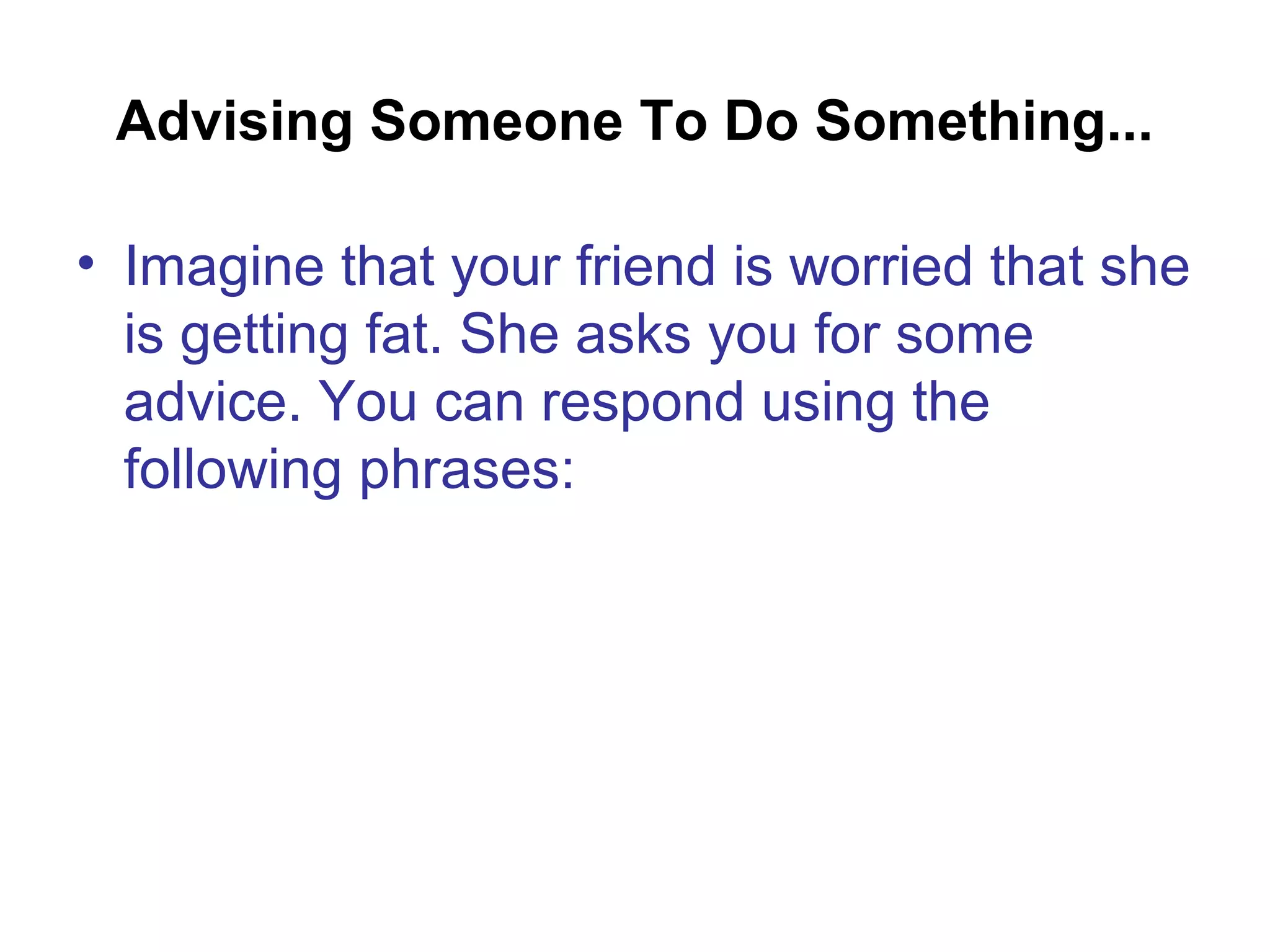 Giving advice | PPT
