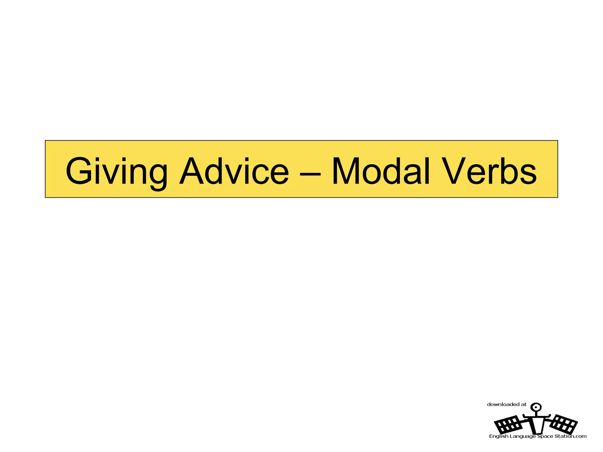 Giving advice | PPT