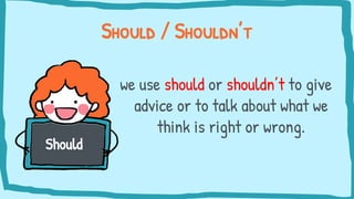 Giving advice is used to tell someone for good things to do or not the ...