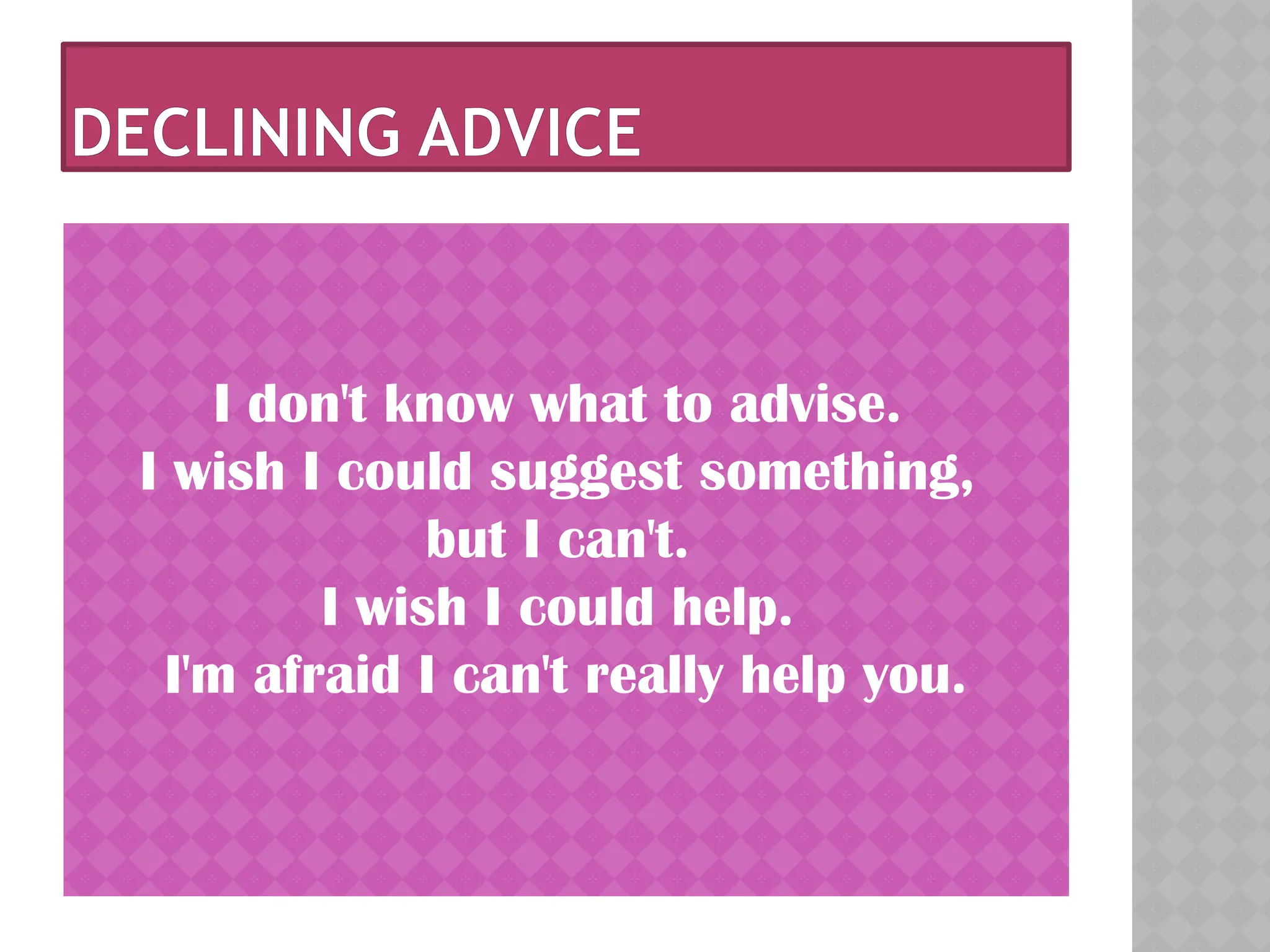 Materi Giving Advice untuk SMA kelas 11.pptx