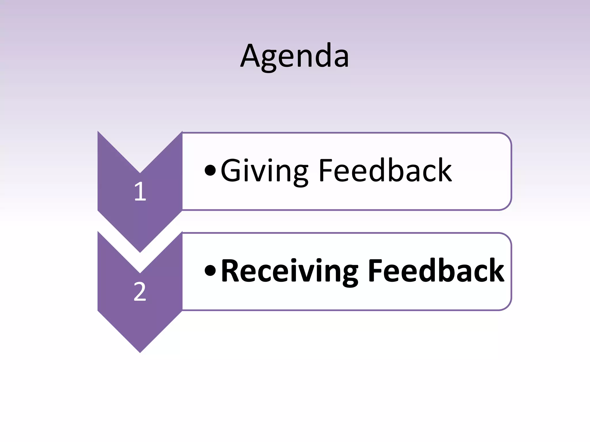 Giving and receiving feedback | PPTX