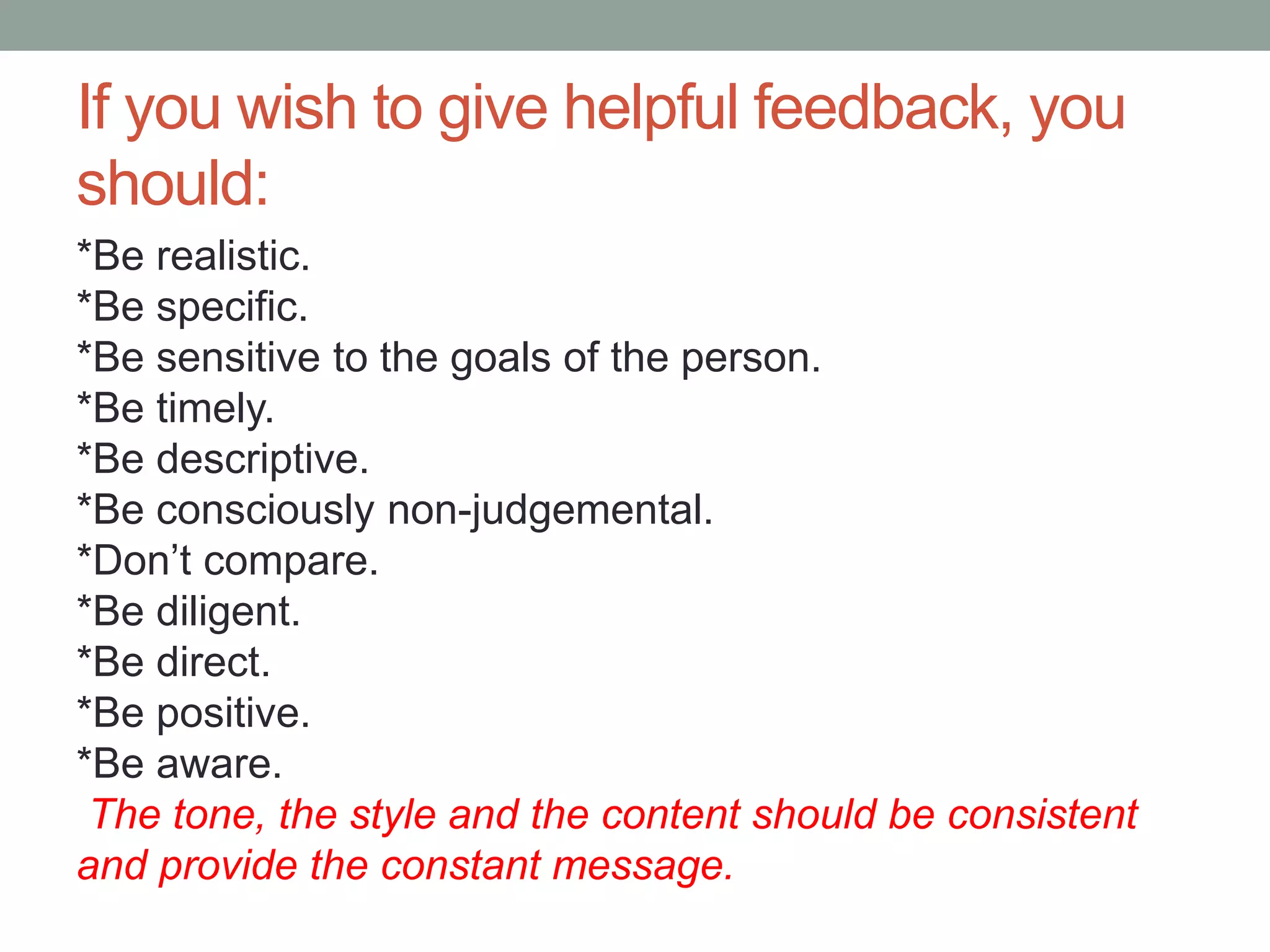 Giving and receiving feedback | PPTX