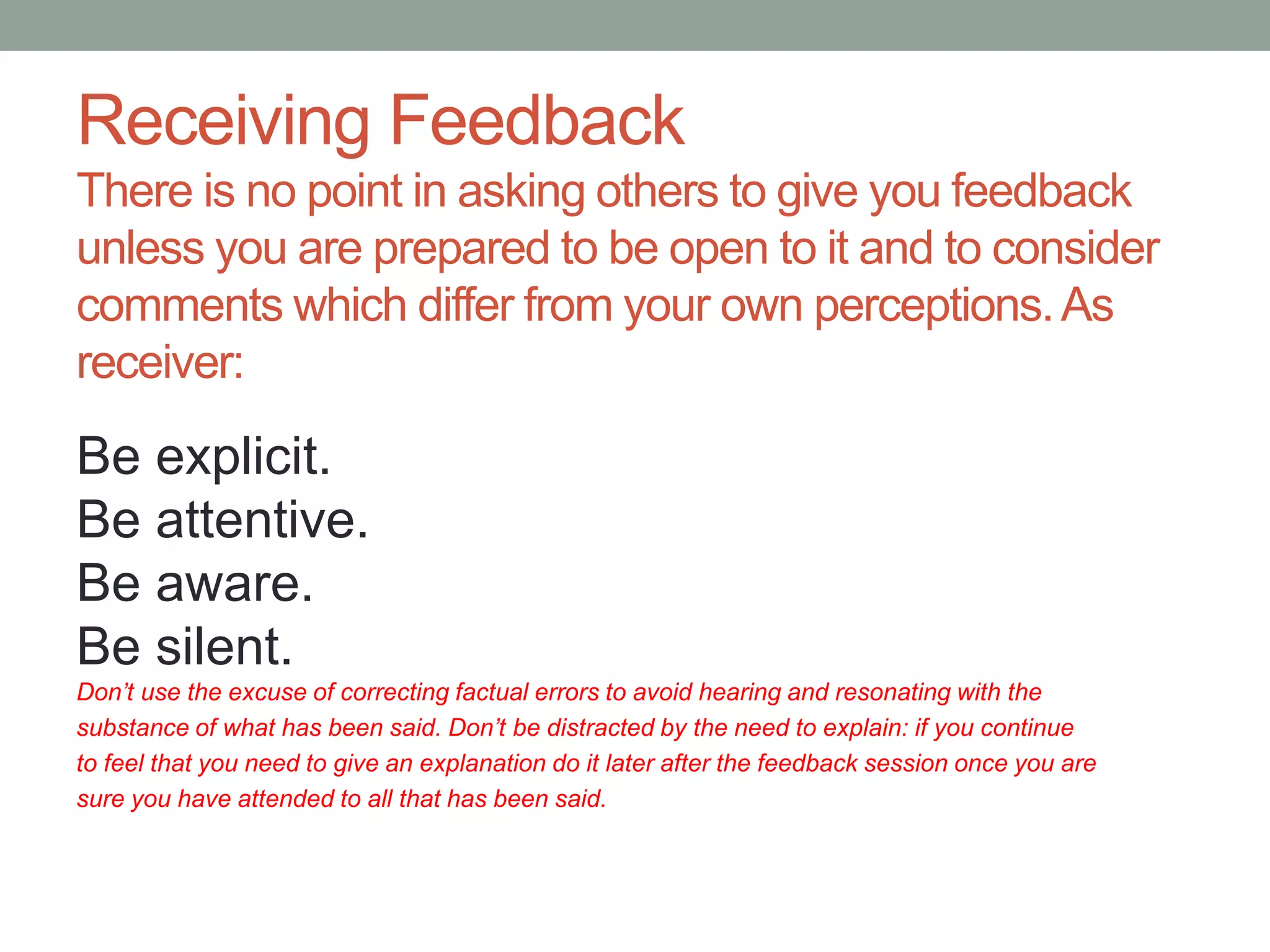 Giving and receiving feedback | PPTX