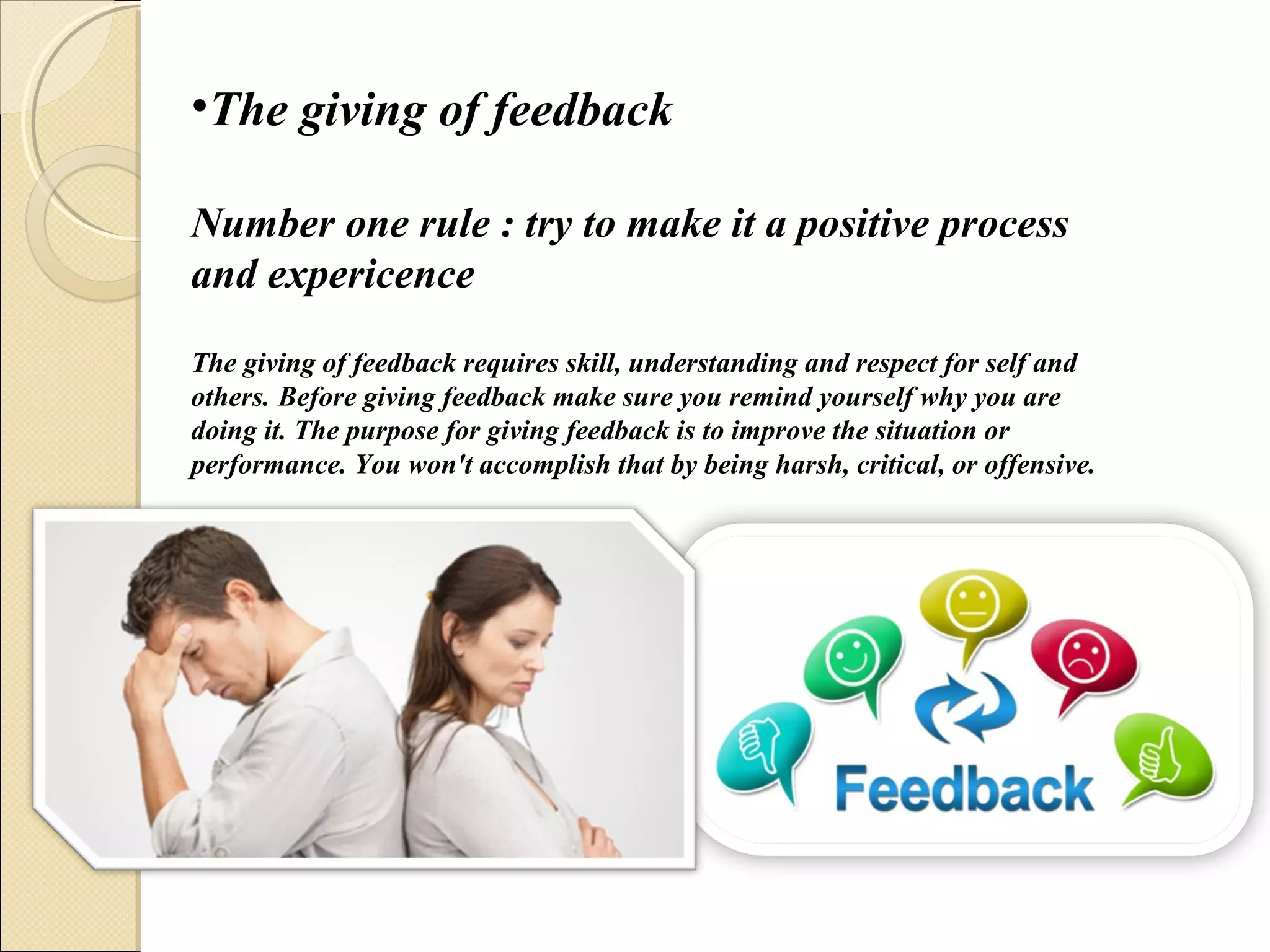 Giving and receiving feedback | PPT