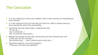 Giving an oral presentation | PPTX