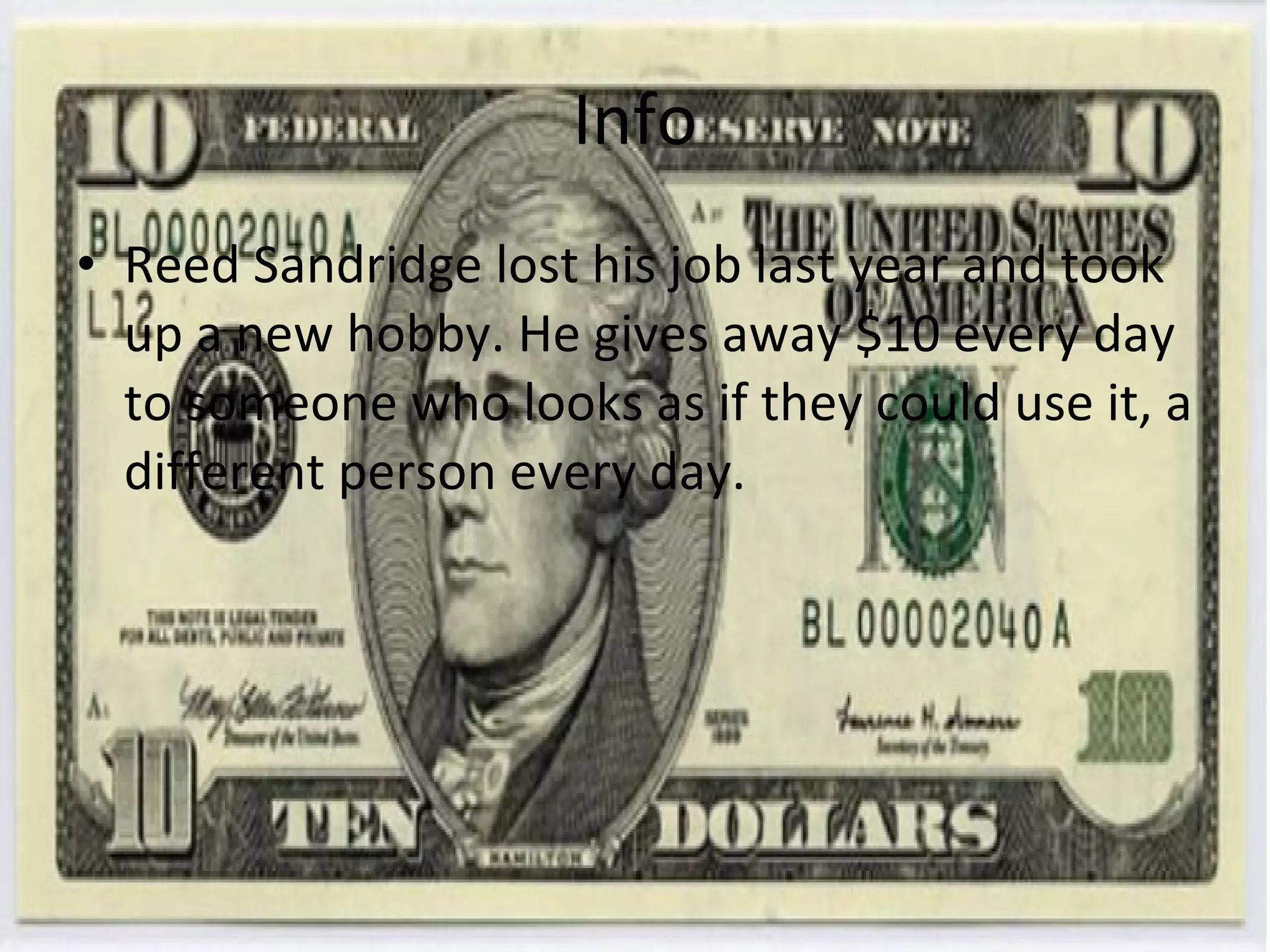 Giving away money | PPT
