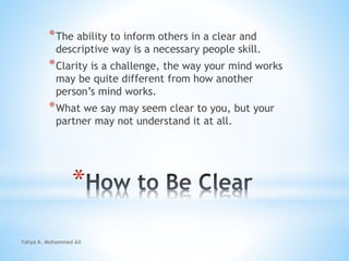 Giving clear information | PPTX