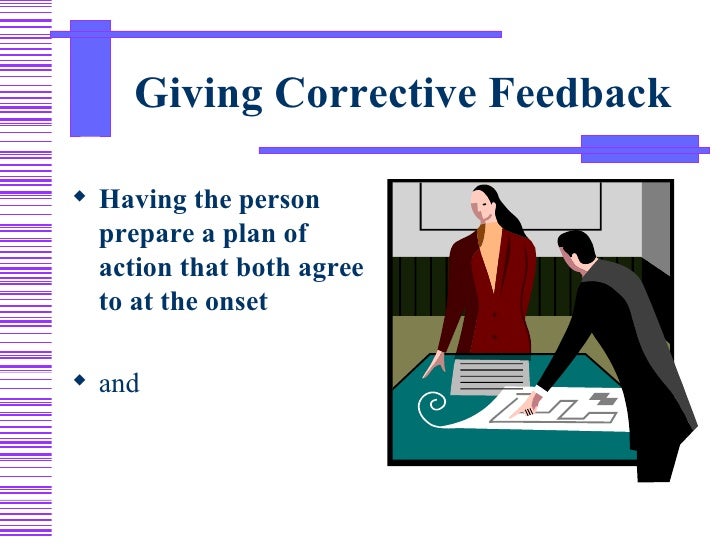 Giving Corrective Feedback
