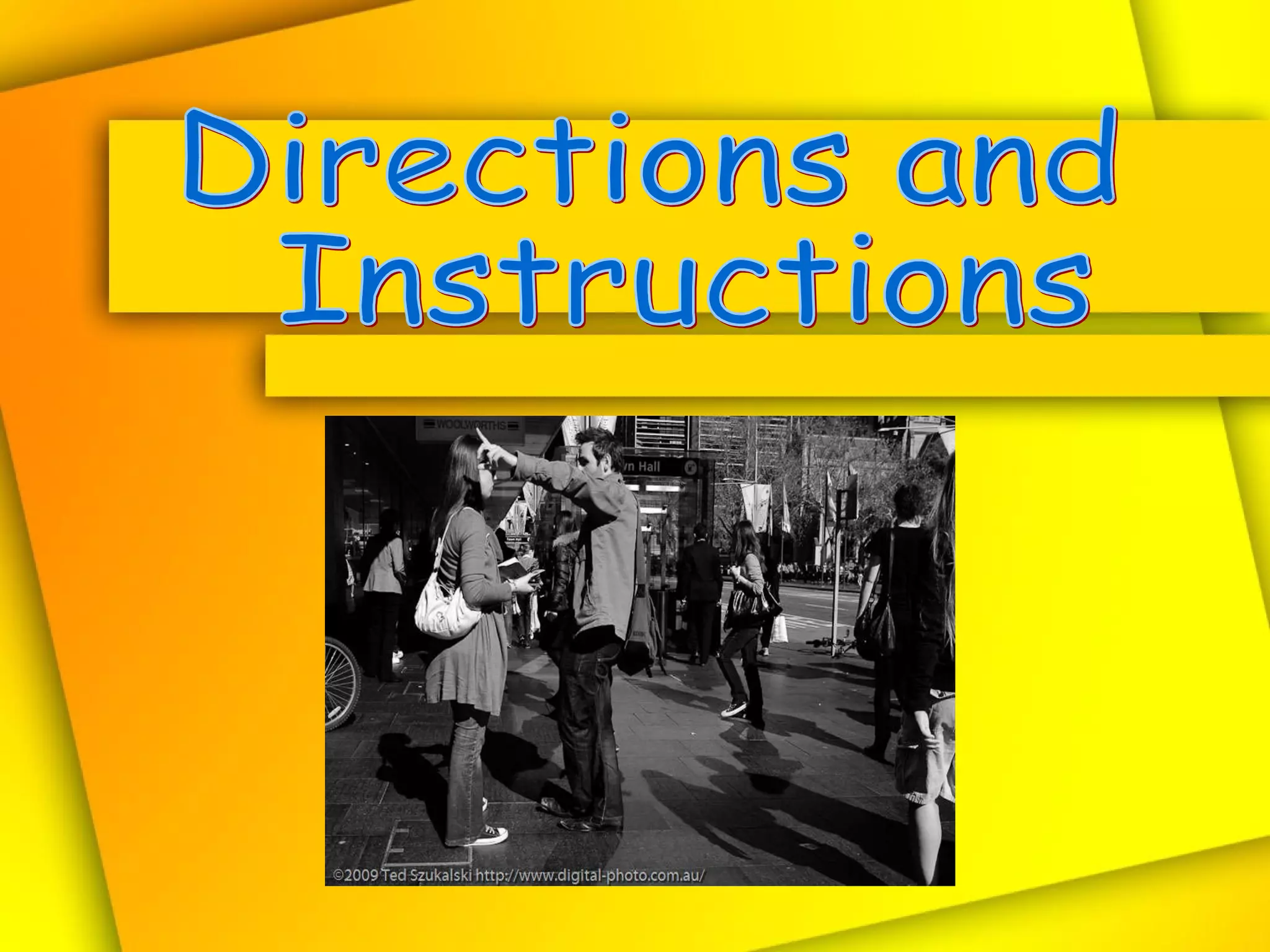 Giving directions | PPT