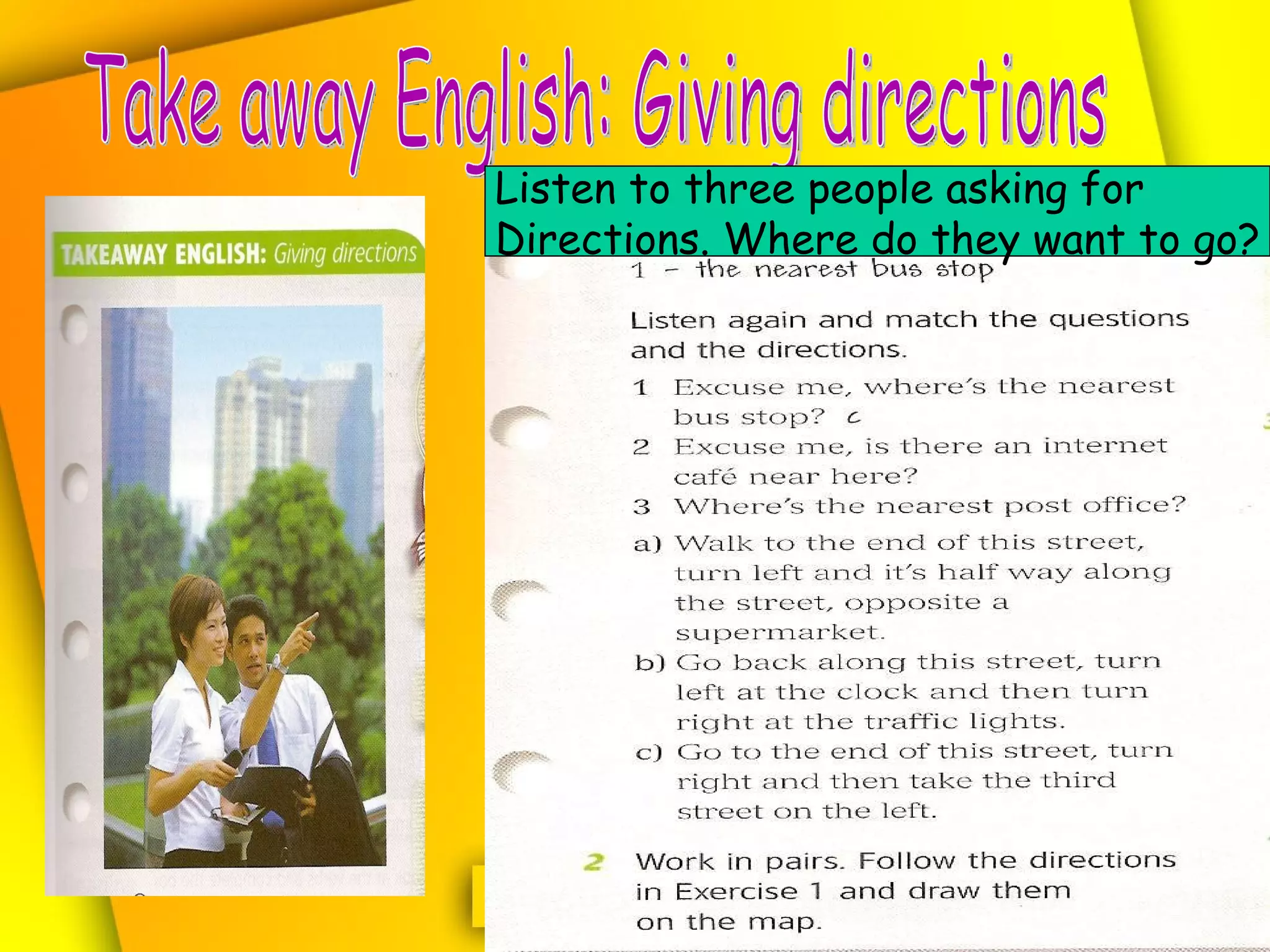 Giving directions | PPT