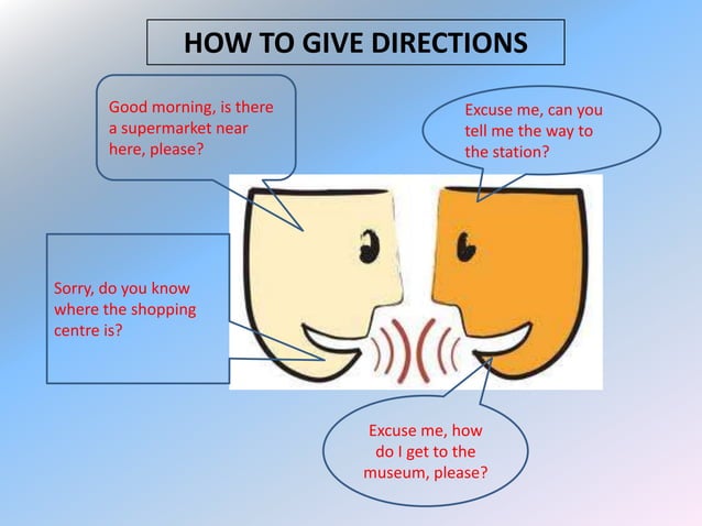 Giving directions | PPTX