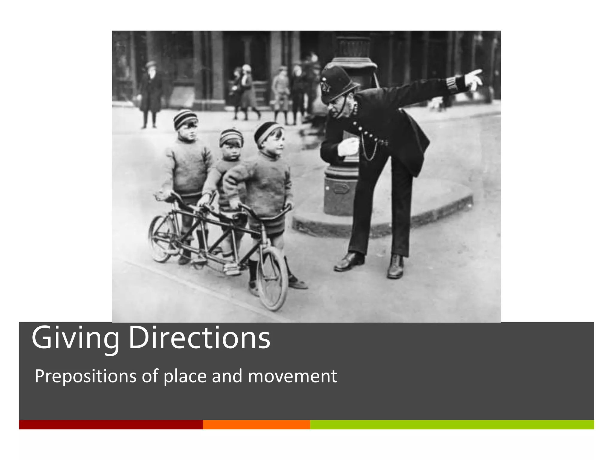 Giving directions | PPTX