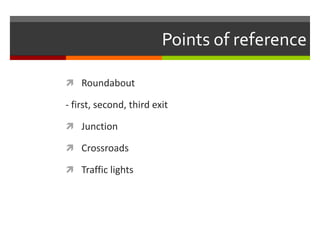 Giving directions | PPTX