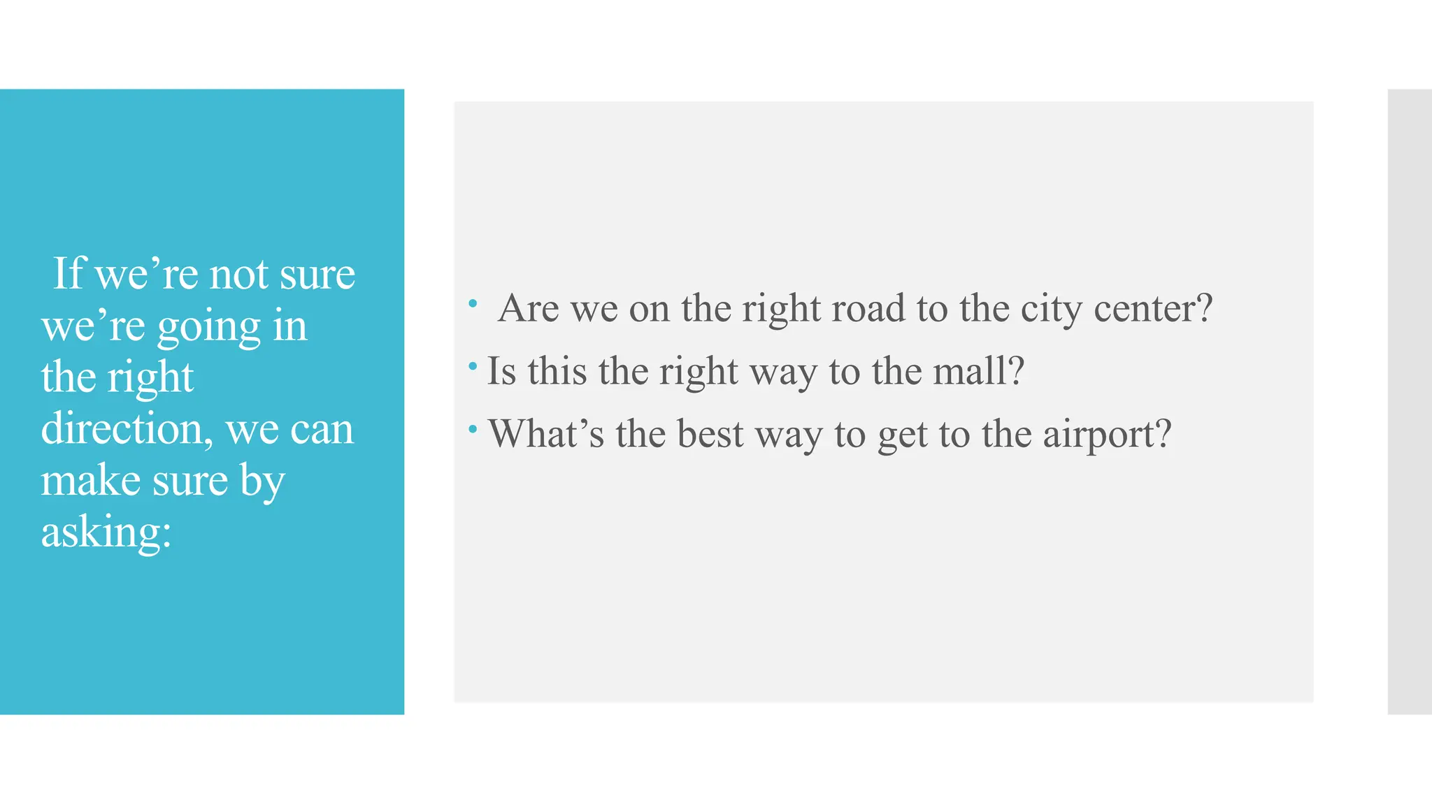 Giving directions.pptx prepositions of place | PPTX