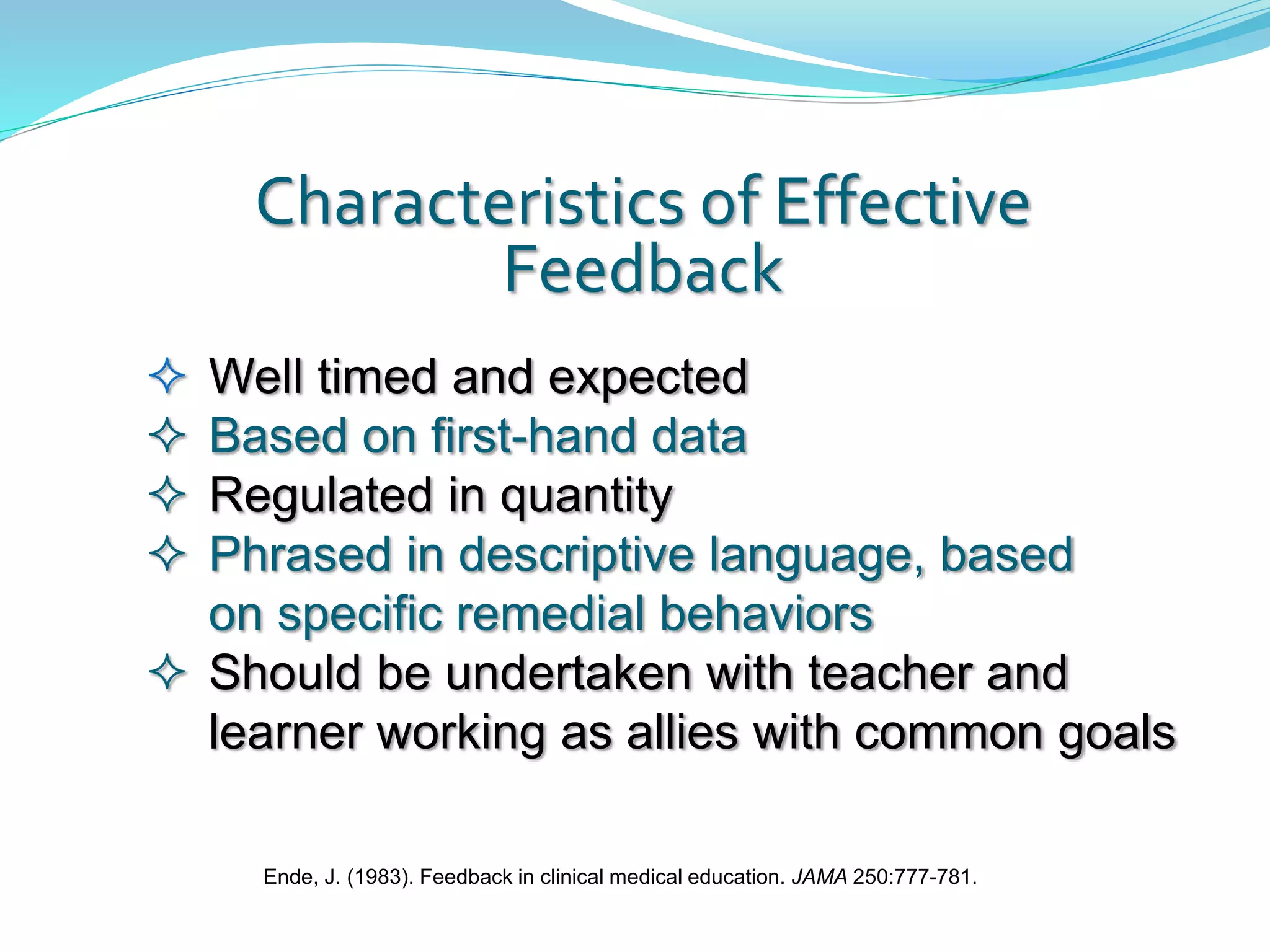Giving effective feedback - TMC | PPTX
