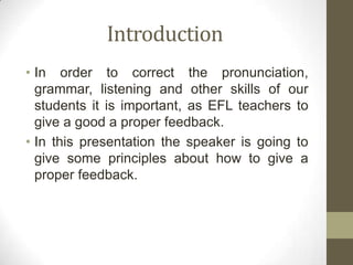 Giving feedback | PPTX