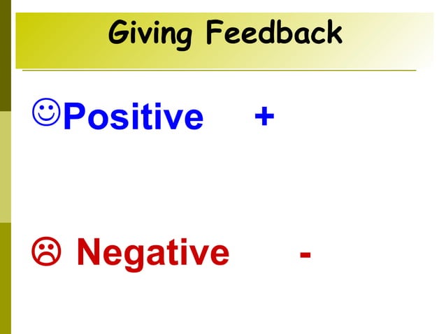Giving feedback | PPT