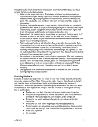 Giving feedback to teachers | DOC