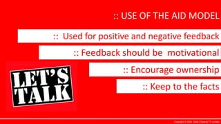 Giving feedback with the AID model | PPTX