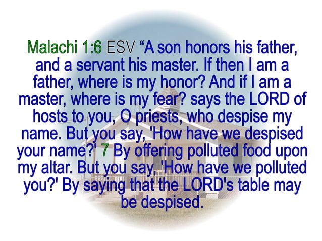 Giving God Your Best in Worship | PPT