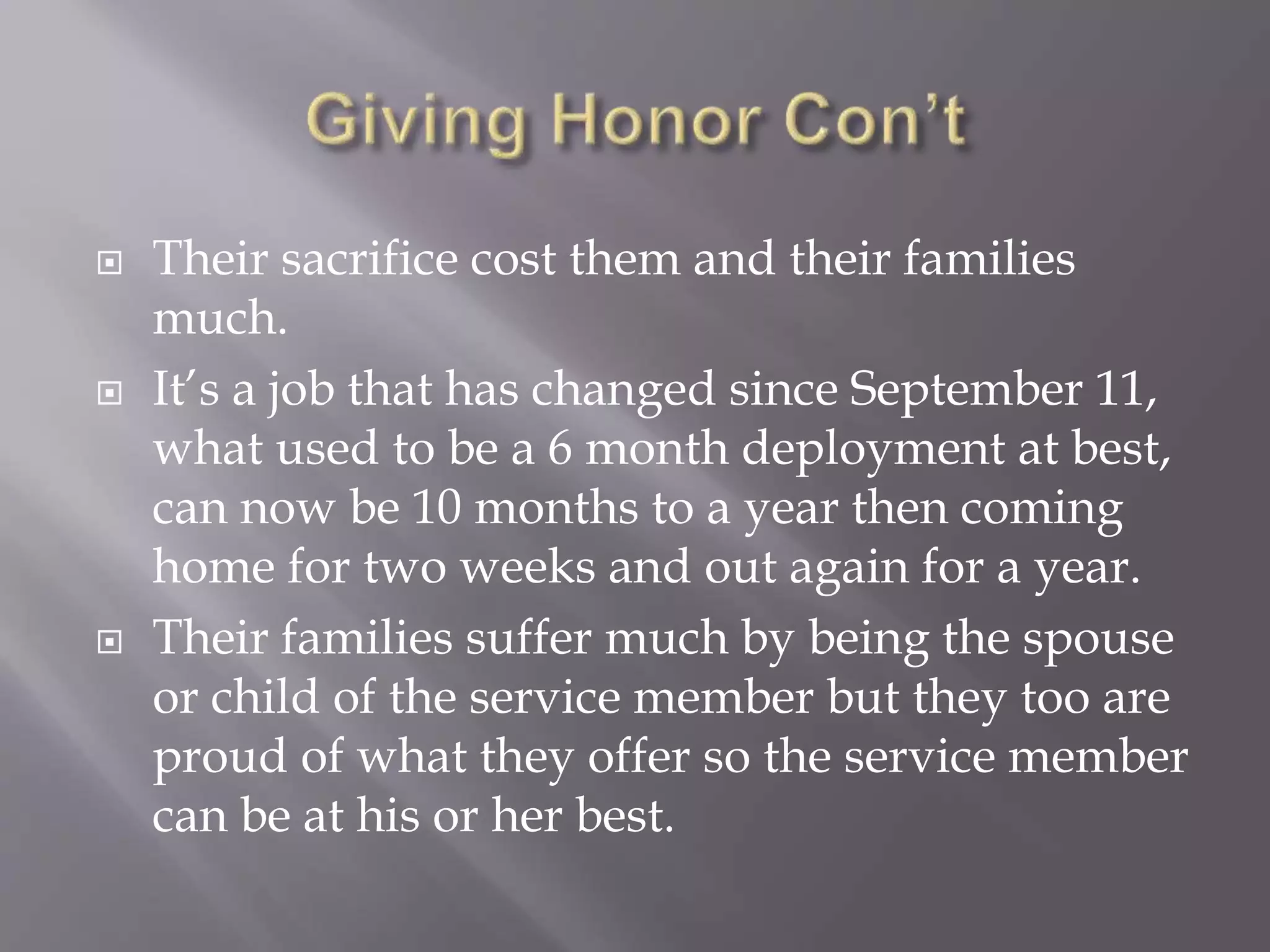 Giving honor commemorative speech | PPT