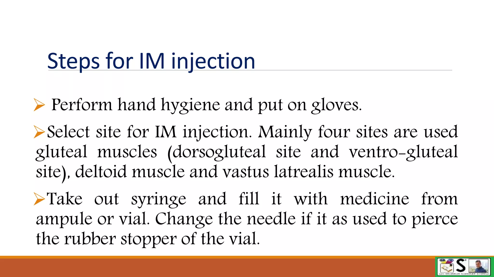 Giving injections in english | PPTX | First Aid | Injuries