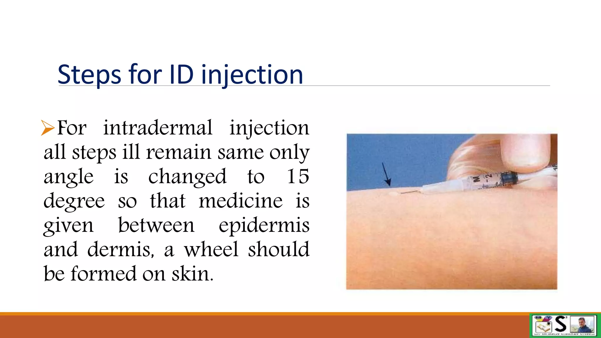 Giving injections in english | PPTX | First Aid | Injuries