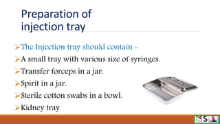 Giving injections in english | PPTX | First Aid | Injuries