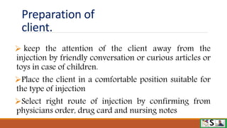 Giving injections in english | PPTX | First Aid | Injuries