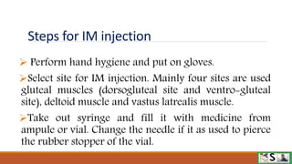 Giving injections in english | PPTX | First Aid | Injuries