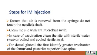 Giving injections in english | PPTX | First Aid | Injuries