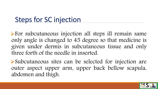 Giving injections in english | PPTX | First Aid | Injuries