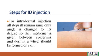 Giving injections in english | PPTX | First Aid | Injuries