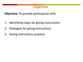 Giving Instructions | PPT